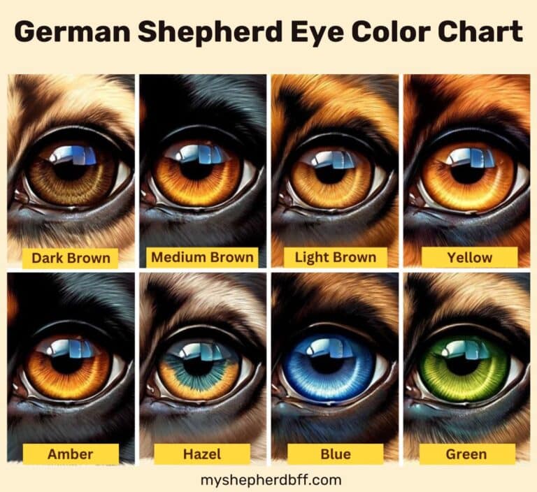 German Shepherd Eye Color: From Brown to Blue